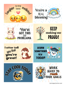 32 Free Printable Lunch Box Notes to Brighten Your Kids Day - Our Happy ...