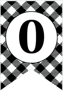 Free Printable Buffalo Plaid Letters - Our Happy Corner