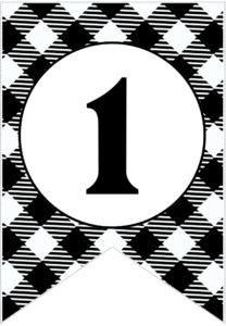 Free Printable Buffalo Plaid Letters - Our Happy Corner