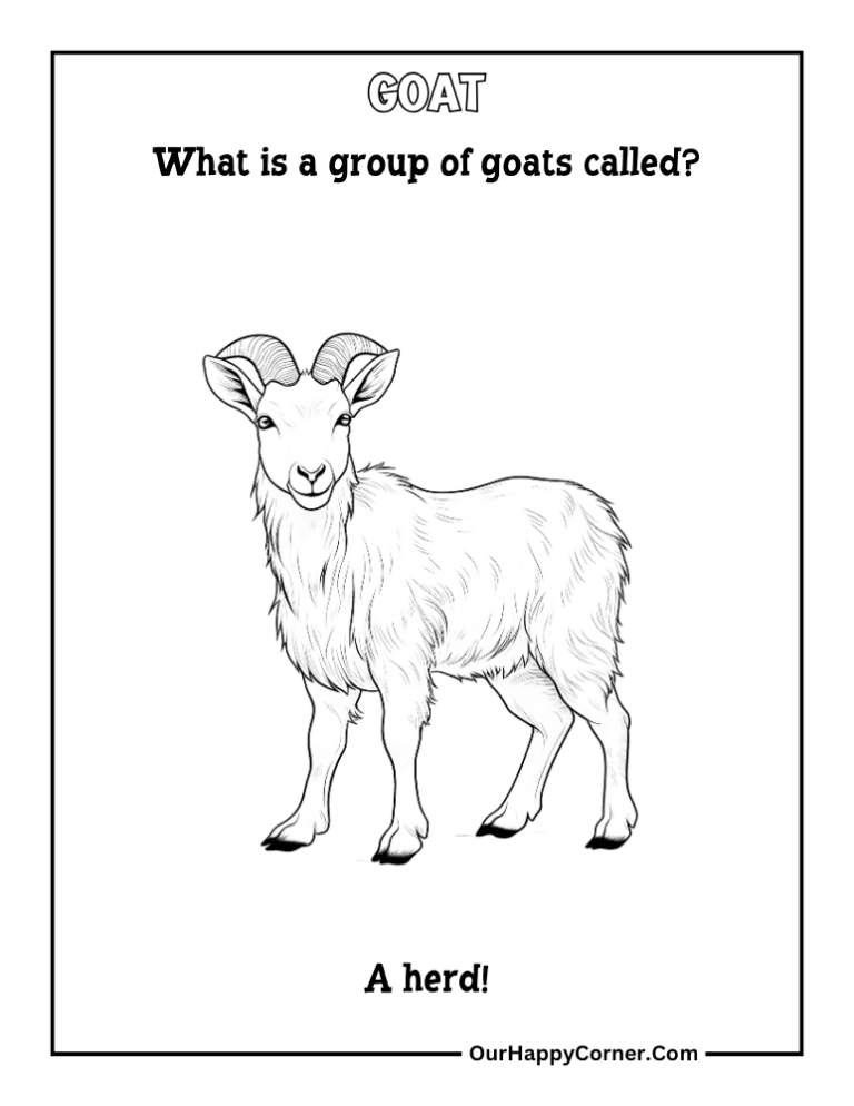 Farm Animal Coloring Pages Free Printable - Our Happy Corner