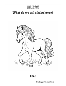 Farm Animal Coloring Pages Free Printable - Our Happy Corner