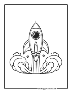 Outer Space Coloring Pages Free Printable - Our Happy Corner