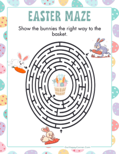 Free Printable Easter Mazes - Our Happy Corner