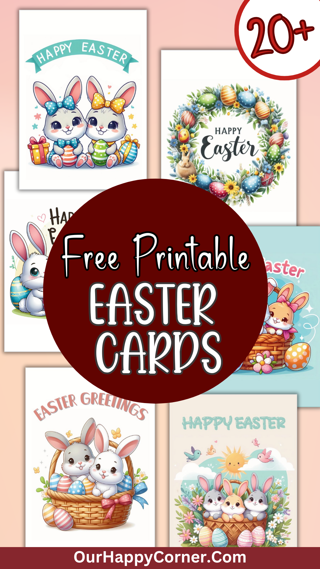 Free Printable Easter Cards - Our Happy Corner