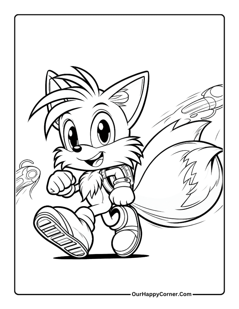 Sonic Coloring Pages Free Printables - Our Happy Corner