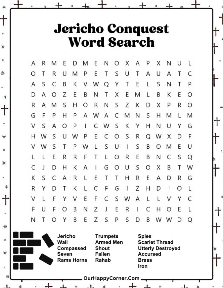 Bible Word Search Puzzles Free Printables - Our Happy Corner