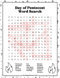 Bible Word Search Puzzles Free Printables - Our Happy Corner