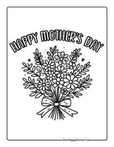 Free Printable Mother's Day Coloring Pages - Our Happy Corner