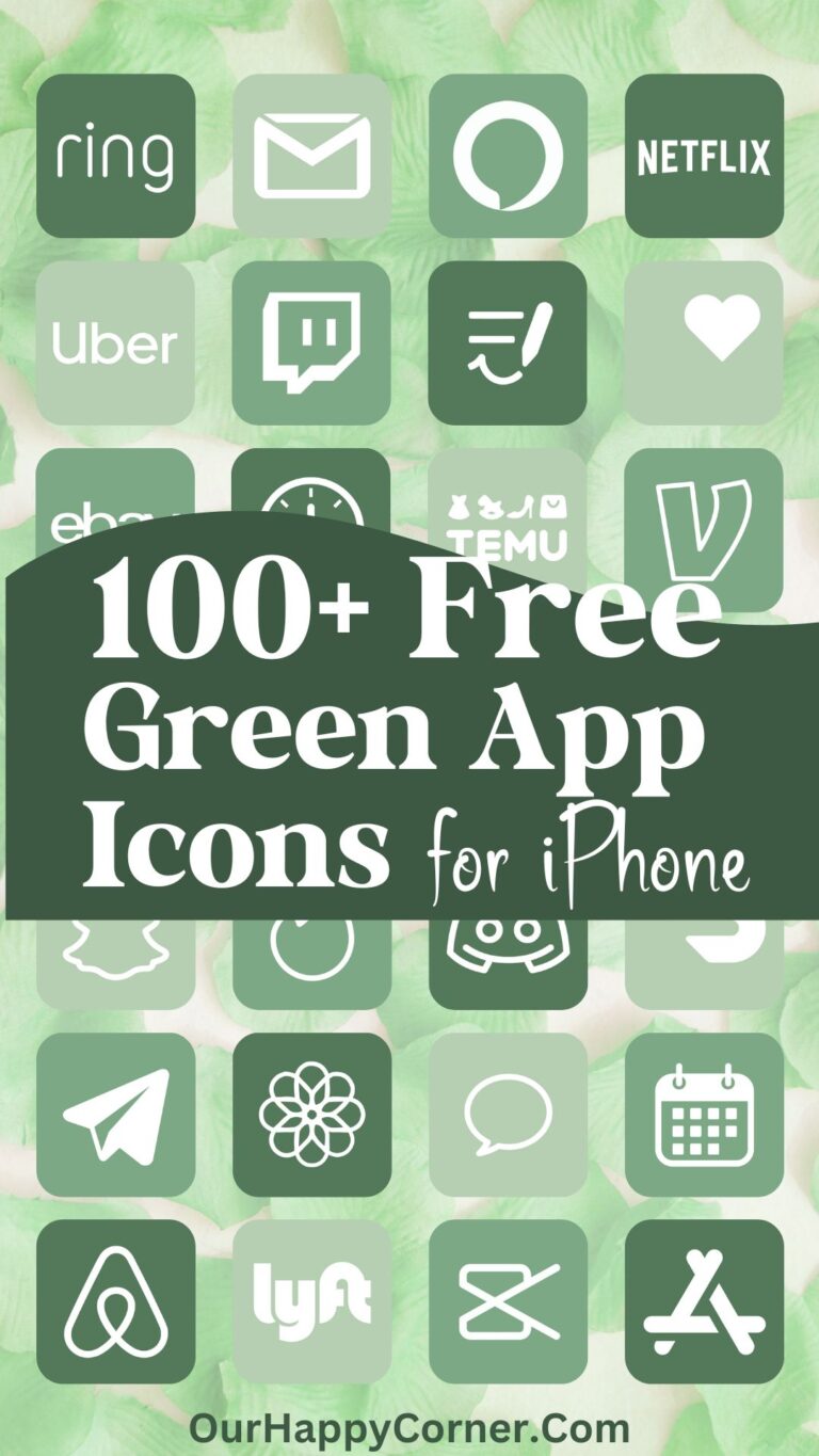 100 Green App Icons For Your iPhone - Our Happy Corner