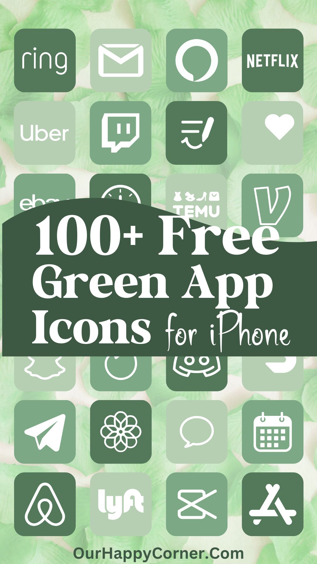100 Green App Icons For Your iPhone - Our Happy Corner
