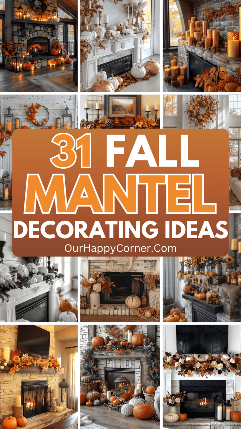 Creative and Cozy Fall Mantel Decorating Ideas - Our Happy Corner