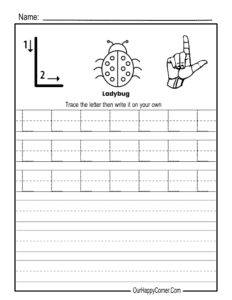 Alphabet Tracing Worksheets Free Printables - Our Happy Corner