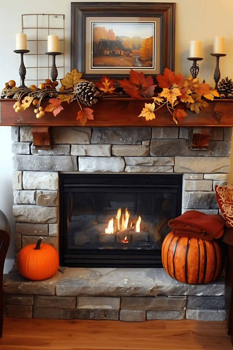 Creative and Cozy Fall Mantel Decorating Ideas - Our Happy Corner