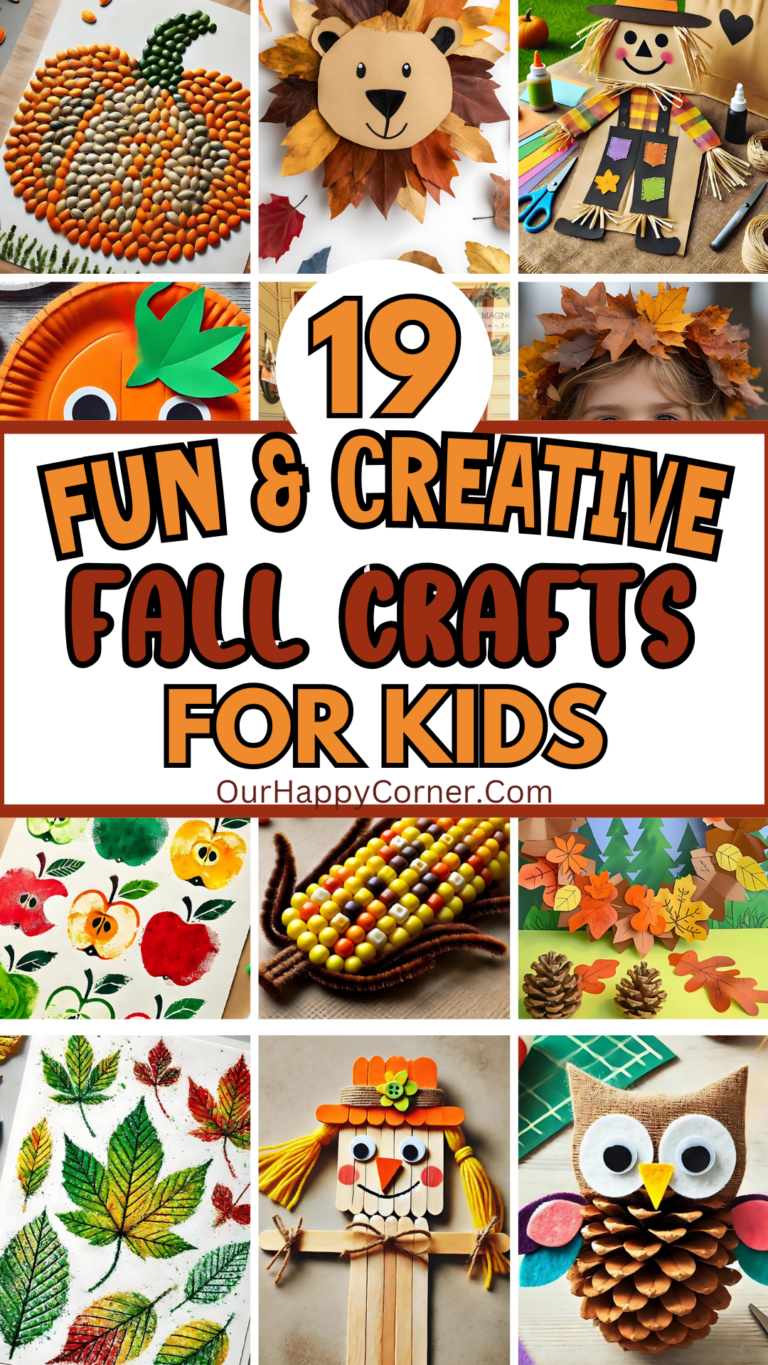 Explore Autumn with These Fun and Easy Fall Crafts for Kids - Our Happy ...
