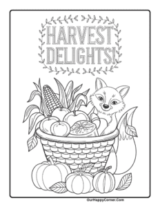 Free Fall Coloring Pages to Celebrate the Season - Our Happy Corner