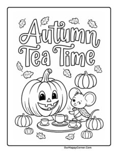 Free Fall Coloring Pages to Celebrate the Season - Our Happy Corner