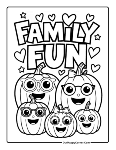 Free Pumpkin Coloring Pages for a Fun-Filled Fall - Our Happy Corner
