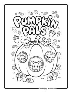 Free Pumpkin Coloring Pages for a Fun-Filled Fall - Our Happy Corner