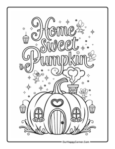 Free Pumpkin Coloring Pages for a Fun-Filled Fall - Our Happy Corner