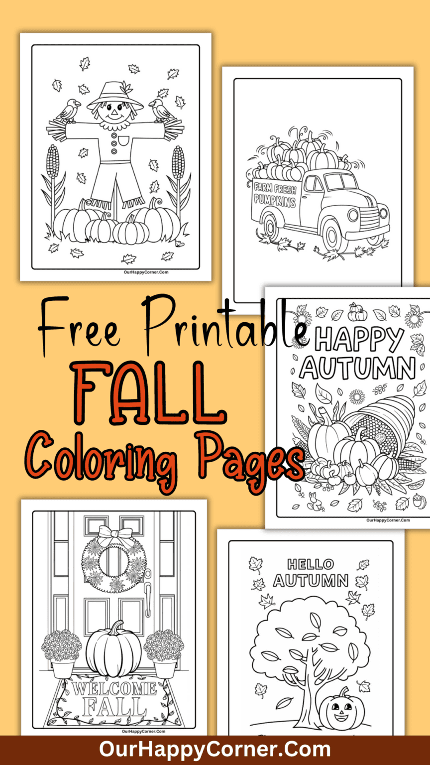 Free Fall Scavenger Hunt Printable - Our Happy Corner