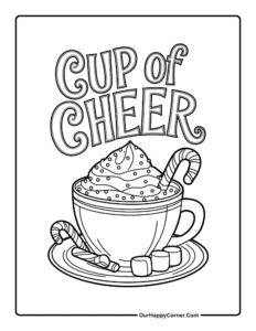 Free Christmas Coloring Pages for Kids - Our Happy Corner