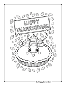 Thanksgiving Coloring Pages Free Printable - Our Happy Corner