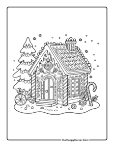 Winter Coloring Pages Free Printable - Our Happy Corner