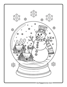 Winter Coloring Pages Free Printable - Our Happy Corner