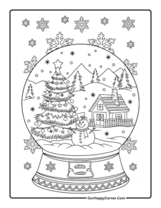Winter Coloring Pages Free Printable - Our Happy Corner