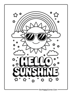 Free Printable Spring Coloring Pages For Kids - Our Happy Corner