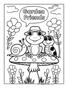 Free Printable Spring Coloring Pages For Kids - Our Happy Corner