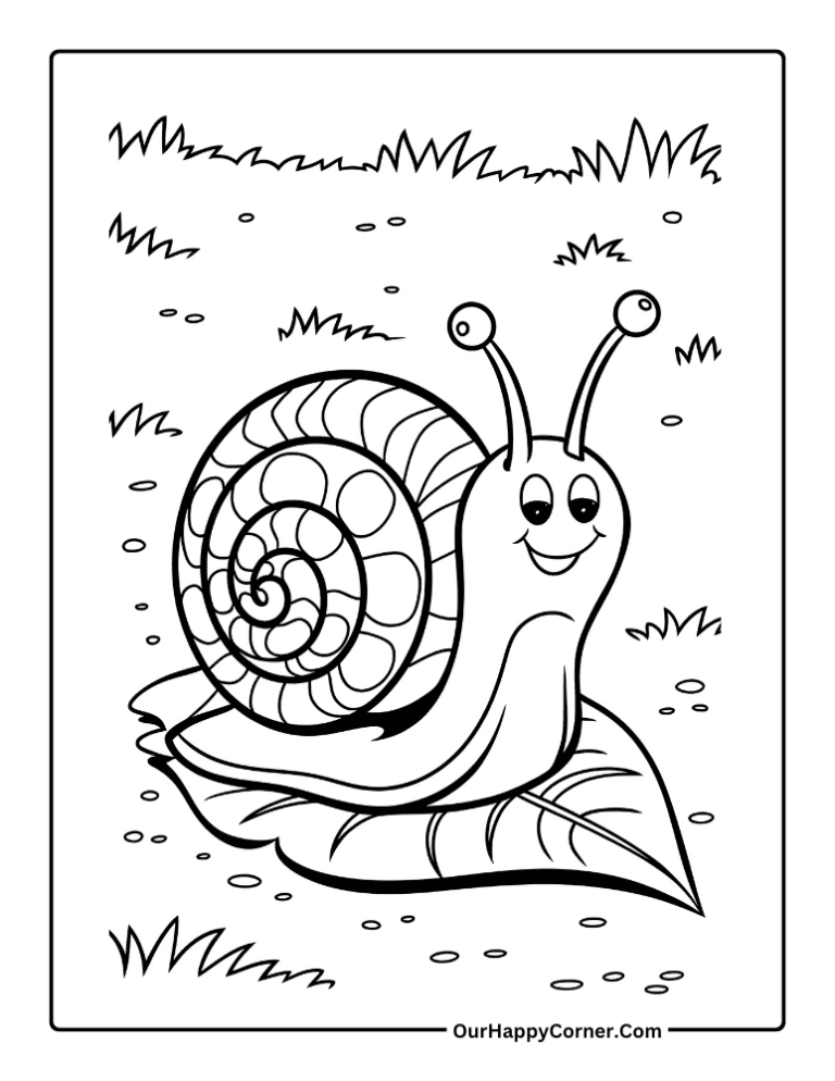 Free Printable Spring Coloring Pages For Kids - Our Happy Corner