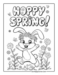Free Printable Spring Coloring Pages For Kids - Our Happy Corner