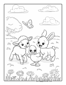 Free Printable Spring Coloring Pages For Kids - Our Happy Corner
