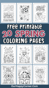 Free Printable Spring Coloring Pages For Kids - Our Happy Corner