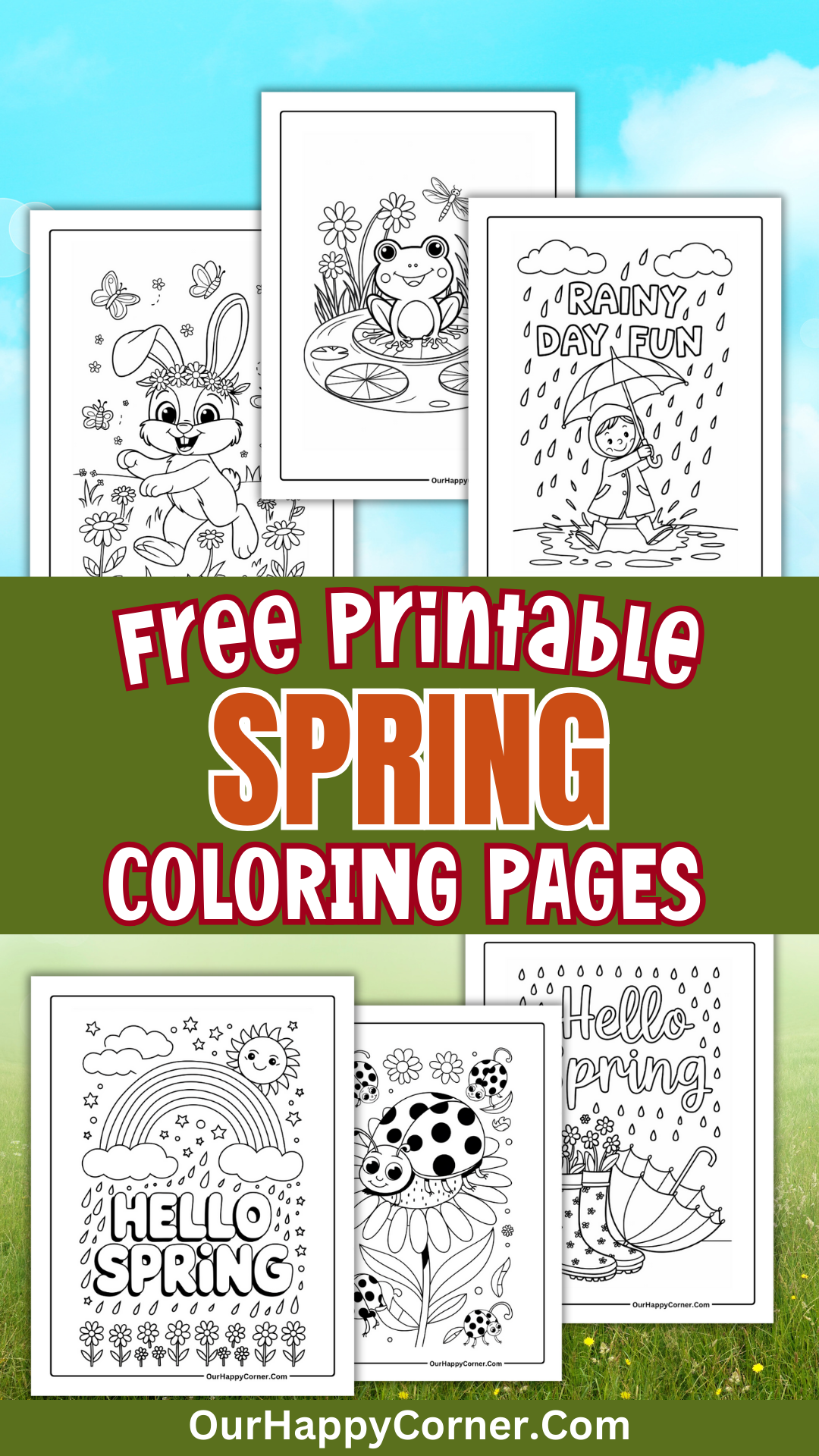 Free Printable Spring Coloring Pages For Kids - Our Happy Corner