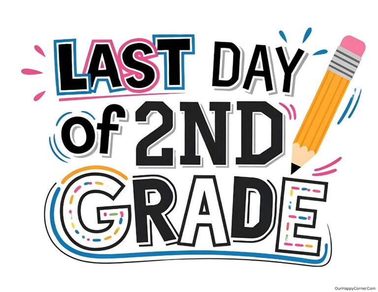 Last Day of School Sign Free Printable - Our Happy Corner