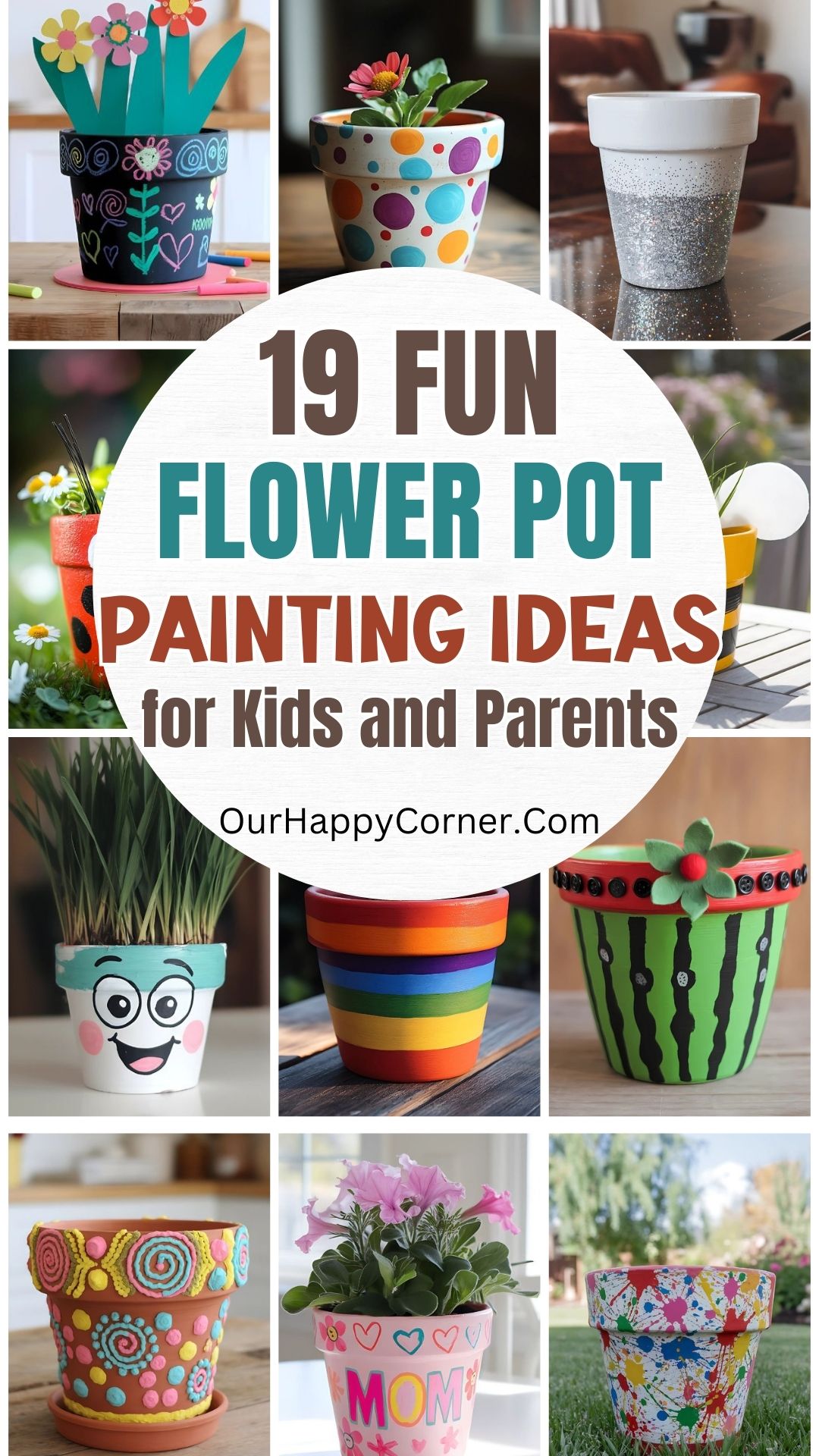 How to Create Fun and Easy Flower Pot Painting Designs with Kids - Our ...