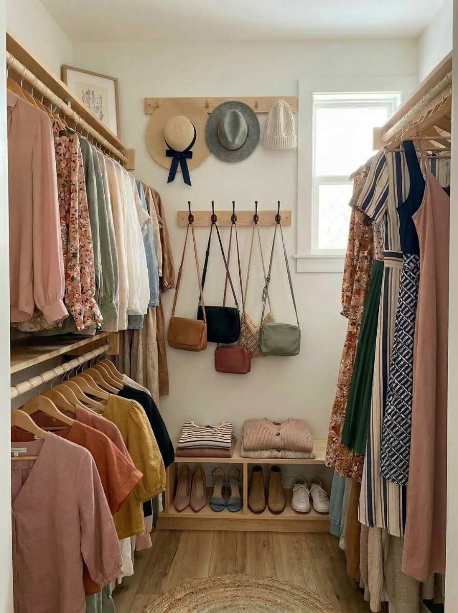 Small Walk-In Closet Ideas That Make the Most of Every Inch - Our Happy ...